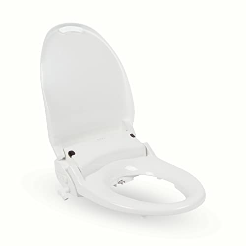 ALPHA BIDET iX Hybrid Bidet Toilet Seat in Elongated White | Endless Warm Water | Stainless Steel Nozzle | 4 Wash Functions | LED Nightlight | Warm Air Dryer | Wireless Remote | Oscillation and Pulse