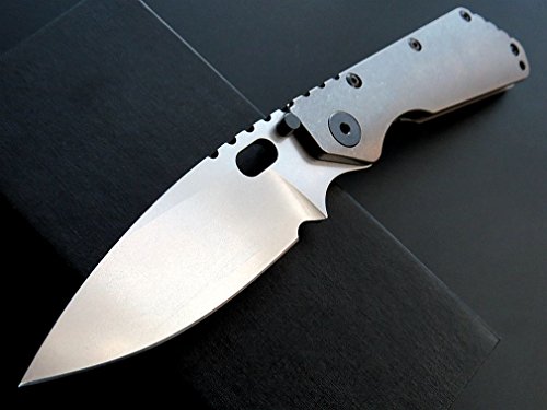 Eafengrow EF225 Pocket Knife Hunting Knives D2 Blade Titanium Handle with Clip EDC Tools Working Camping Knife(gray)