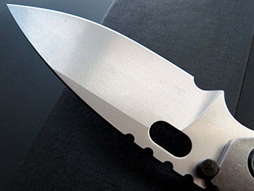 Eafengrow EF225 Pocket Knife Hunting Knives D2 Blade Titanium Handle with Clip EDC Tools Working Camping Knife(gray)