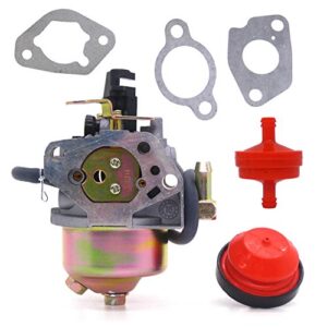 fitbest carburetor with primer bulb fuel filter for cub cadet mtd troy-bilt snowblower 751-11303, 951-14023a, 951-11303, 951-11303a carb