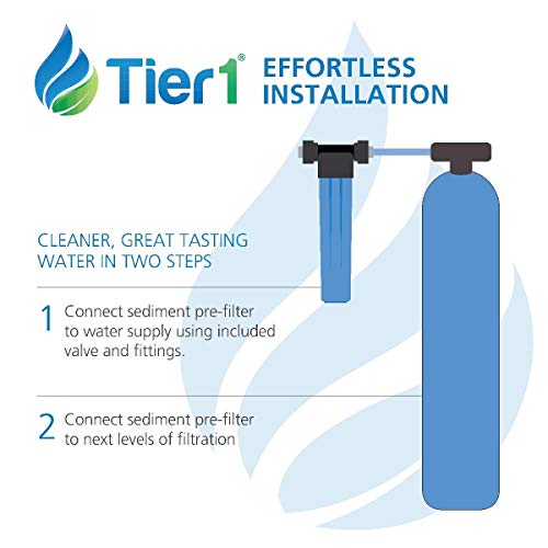 Tier1 Eco Series Whole House Water Filtration System for Chlorine Reduction (600,000 Gallon Capacity)