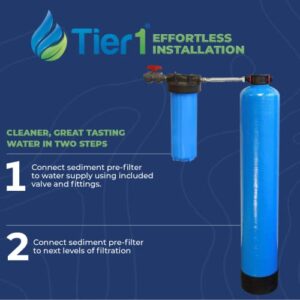 Tier1 Salt-Free Whole House Water Softener System 1-3 Bathrooms - Eco Series