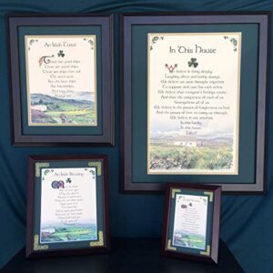 Upon Your Retirement - Personalizable Framed Green Matted Blessing