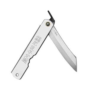 higonokami folding knife – sk steel 100mm silver