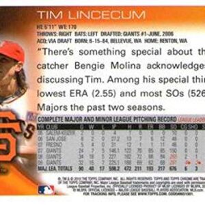 2010 Topps Chrome Refractors #27 Tim Lincecum NM-MT Giants