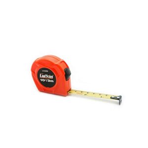 crescent lufkin 1/2" x 3m/10' hi-viz® orange sae/metric yellow clad power return tape measure - l610cmen