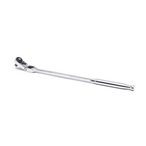 gearwrench 1/4" drive 72 tooth quick release locking flex slim head ratchet, 12" - 81030