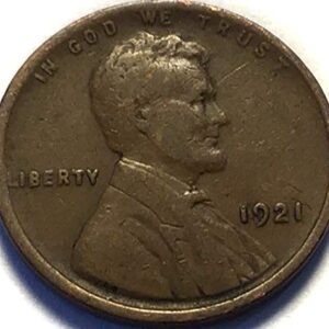 1921 P Lincoln Wheat Cent Penny Seller Good