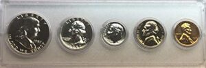 1957 beautiful comes in hard plastic case silver us proof set proof