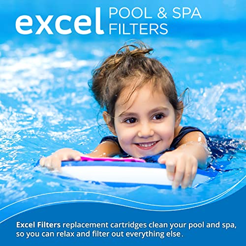 Excel Filters XLS-718 4 Pack Replacement Pool Filter Cartridges for Pentair Clean Clear Plus 420. Also Replaces Pentair R173576, Pleatco PCC105, Unicel C-7471, Filbur FC-1977.