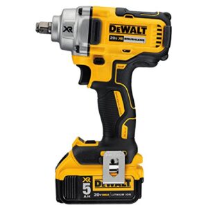 dewalt 20v max* xr impact wrench kit, hog ring anvil, 1/2-inch (dcf894hp2)