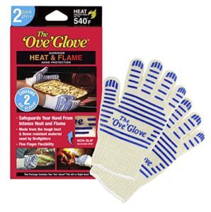 the ove glove - superior heat & flame hand protection - 2 pack glove