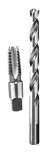 century drill & tool 93201 1/8-27 npt tap and 21/64" drill combo pack