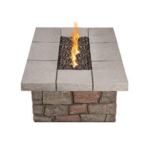 Real Flame C11812LP-BF Propane/Natural Gas, Sedona Rectangle Fire Table