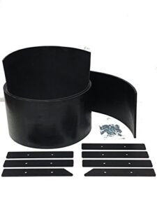 boss - heavy duty universal snow plow deflector kit (rubber, 7 pc.steel & hardware) replaces boss part #: msc01565