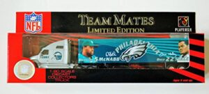 2001 philadelphia eagles fleer diecast 1/80 scale tractor trailer nfl team mates donovan mcnabb team collectible