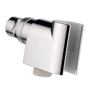 hansgrohe robust construction handheld shower head holdermodern in chrome, 04580000