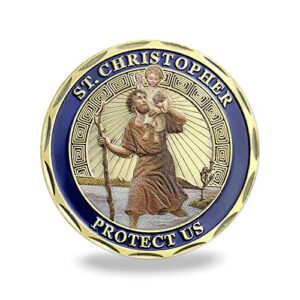 patron saint of travelers prayer commemorative coin st christopher challenge coin for travelers