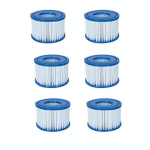 bestway spa filter pump replacement cartridge type vi (6 pack) (coleman)