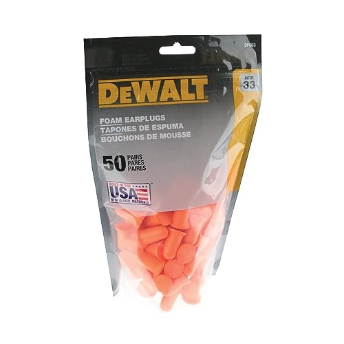 Orange Bell NRR33 Foam Earplugs - Uncorded - 50 Pair