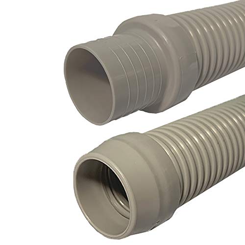 Puri Tech 9 Pack Universal Swimming Pool Cleaner Suction Hose 48 Long Grey Color for Hayward Navigator, Pool Vac Ultra, AquaBug, Polaris ATV and More