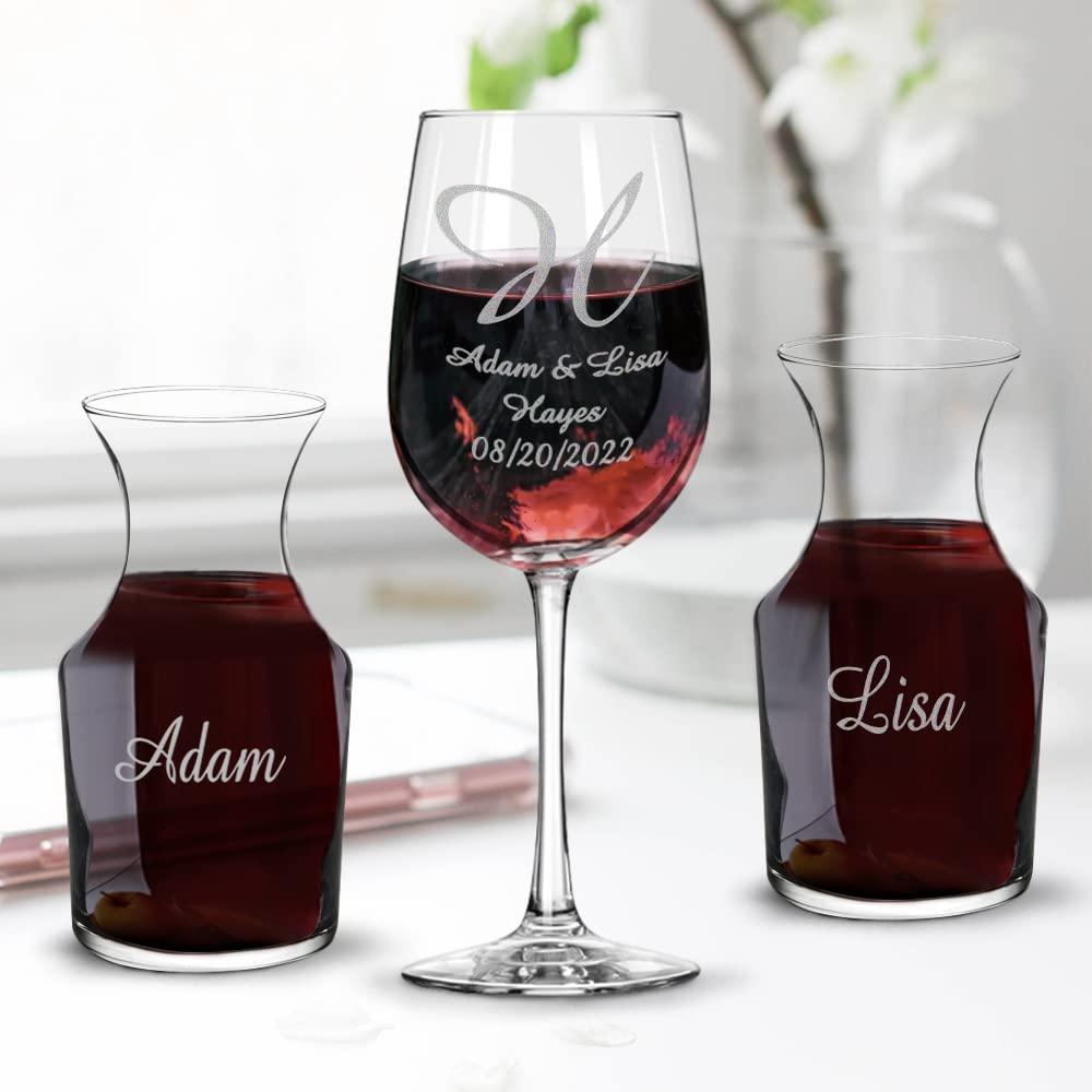 Wine Ceremony Glass & Carafe Set