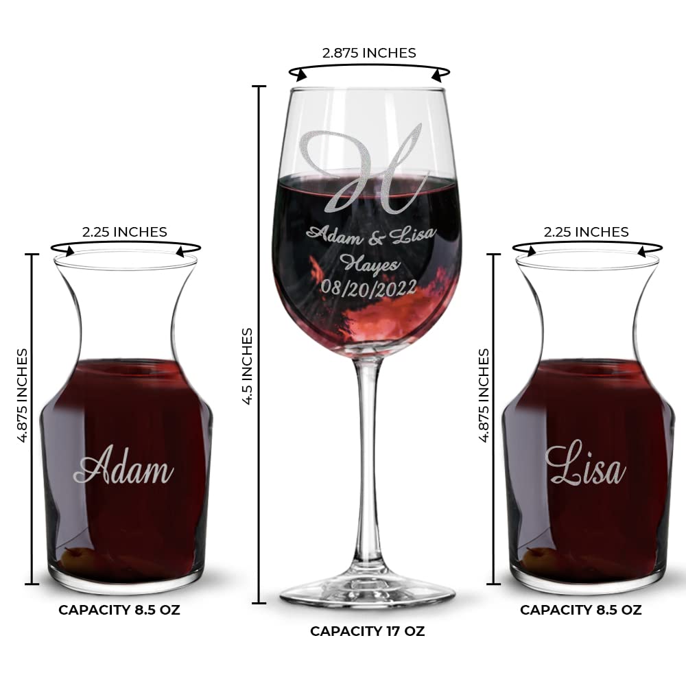 Wine Ceremony Glass & Carafe Set