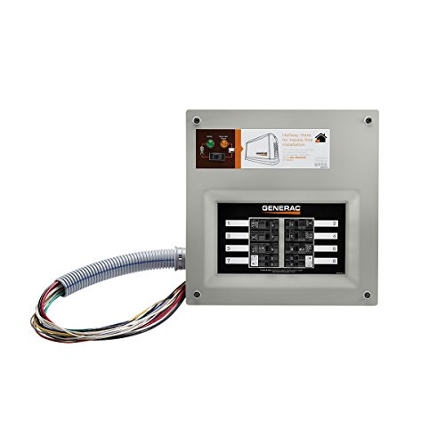 Generac 9854 HomeLink 50-Amp Indoor Pre-Wired Manual Transfer Switch Kit: Seamless Power Transition for Your Home