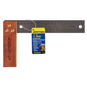 20 cm try square w/hardwood handle metric (8 in. us)