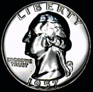 1957 p washington proof quarter brilliant uncirculated 25c quarter proof