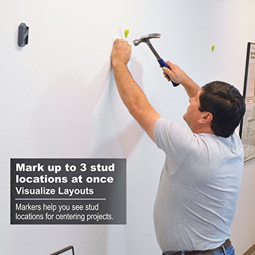 Calculated Industries 7310 StudMark Magnetic Stud Finder with 2 Removable Magnet Markers | Finds & Marks up to 3 Stud Locations | Updated 2020 More Powerful Rare Earth Magnets, No Batteries Needed