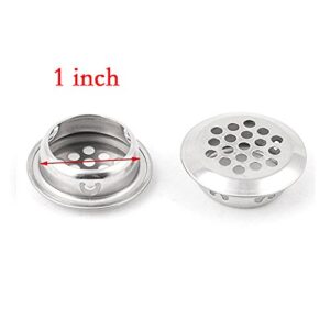 Saim Sink Strainer Stainless Steel Round Mesh Hole Filter Kitchen Bathroom Garbage Stopper 30 Pcs Silver Tone