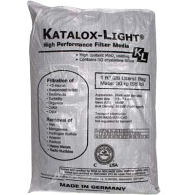 Katalox Light KL-10 KL Advanced Filter Media for Iron, Manganese and Hydrogen Sulfide Removal-1 cu.ft, 1 Count (Pack of 1)