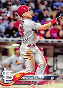 2018 topps #21 harrison bader rc rookie st. louis cardinals