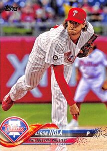 2018 topps #11 aaron nola philadelphia phillies nm-mt mlb baseball