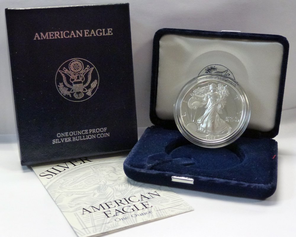 1994 P American 1 oz. Silver Eagle Dollar Proof US Mint