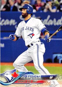 2018 topps #238 jose bautista toronto blue jays baseball card