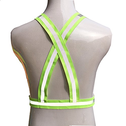 zojo Reflective Vest | Lightweight, Adjustable | Safety & High Visibility for Running,Fits Outdoor Cloth Pack of 10, Neon Yellow