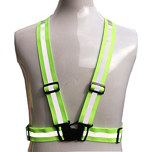 zojo Reflective Vest | Lightweight, Adjustable | Safety & High Visibility for Running,Fits Outdoor Cloth Pack of 10, Neon Yellow