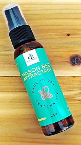 Donaldson Farms Natural Mason Bee Attractant, 2oz – Mason Bee Lure Attractant for Mason Bee Hives, Natural Bee Attractant Garden Spray, Lemon Grass Oil Bees Attractant for Mason Bee Houses