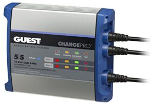 guest 2711a guest on-board battery charger 10a / 12v, 2 bank, 120v input