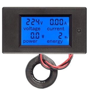 hiletgo digital multimeter ac 80-260v 100a pzem-061 lcd display digital current voltage power energy multimeter ammeter voltmeter with current transformer ct