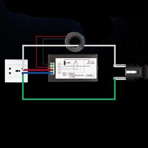 HiLetgo Digital Multimeter AC 80-260V 100A PZEM-061 LCD Display Digital Current Voltage Power Energy Multimeter Ammeter Voltmeter with Current Transformer CT