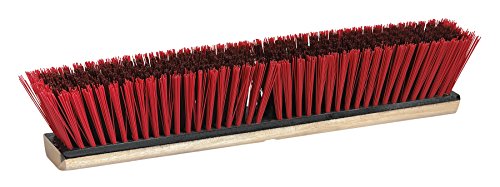 M2 Professional 24 Inch Garage/Warehouse Heavy Duty Push Broom Head with Hardwood Block - Medium/Coarse Sweep (Case of 12)