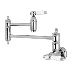 kingston brass ks3101bpl bel-air pot filler, 13" length, polished chrome