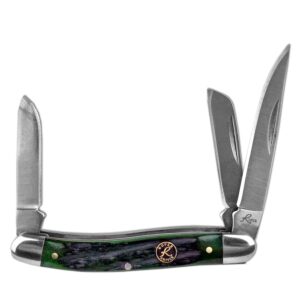 roper knives stockman green bone carbon