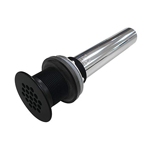 Kingston Brass KB4000MB Trims Cape Grid Drain for Vessel Sink Without Overflow, 7-13/16" Length, Matte Black