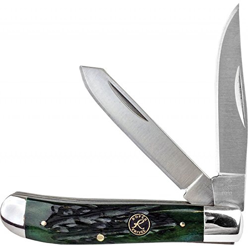 Roper Knives Trapper Green Bone Carbon