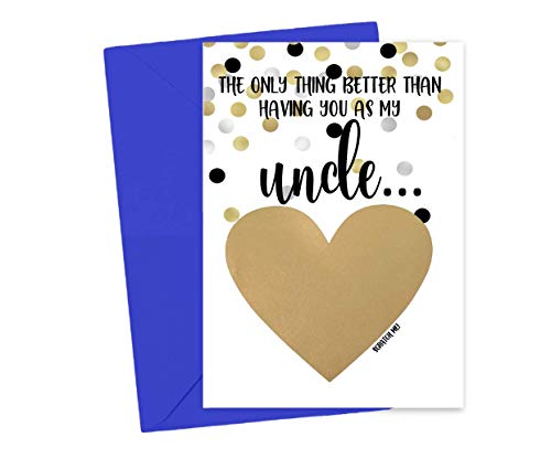 Will You Be My Godfather Scratch Off Card for Uncle, From Niece Nephew, Godparent Proposal Scratch Off Card (Uncle Godfather)