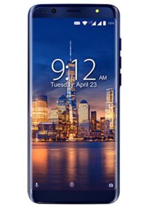 nuu mobile g3-64gb/4gb ram - 13mp+5mp rear camera, 13mp front selfie camera - dual-sim 4g lte unlocked cell phone- blue-one-year us warranty